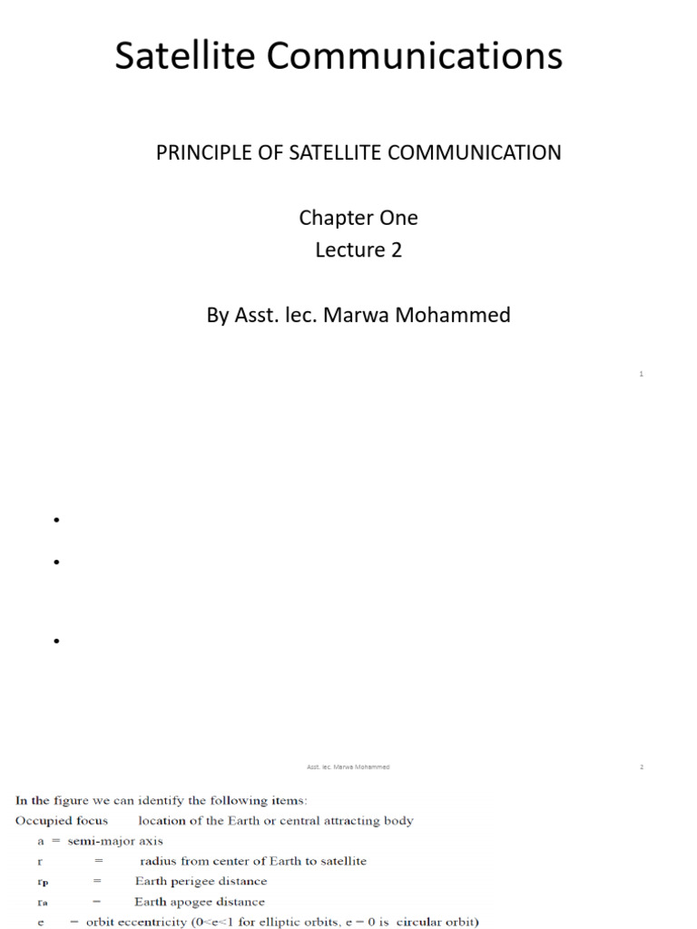 Understanding Satellite Orbits and Kepler's Laws | PDF | Orbit | Ellipse