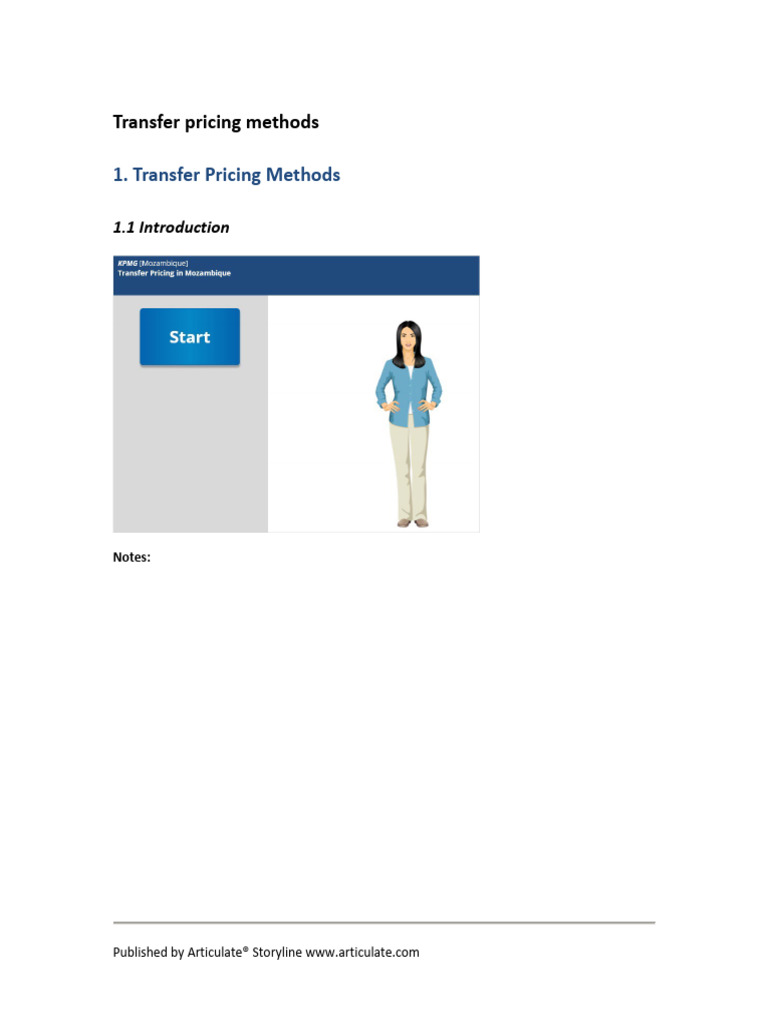 D. Transfer Pricing Methods | PDF | Business Economics | Business