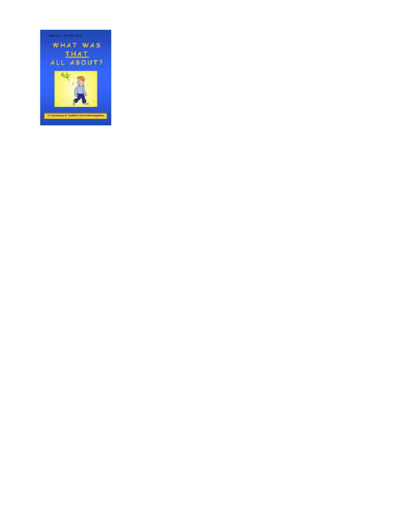 What Was That All About Intro | PDF