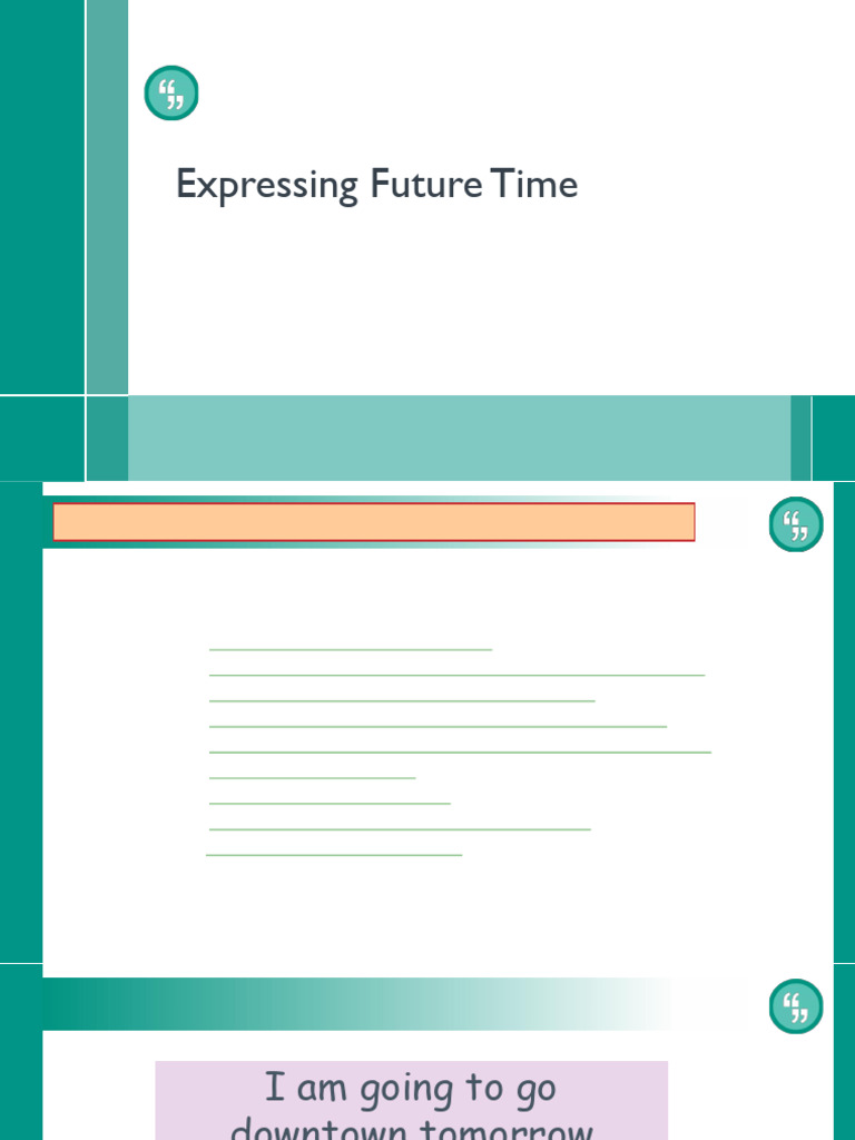 10. Learning - Express Future Time 1 | PDF | Lunch | Question