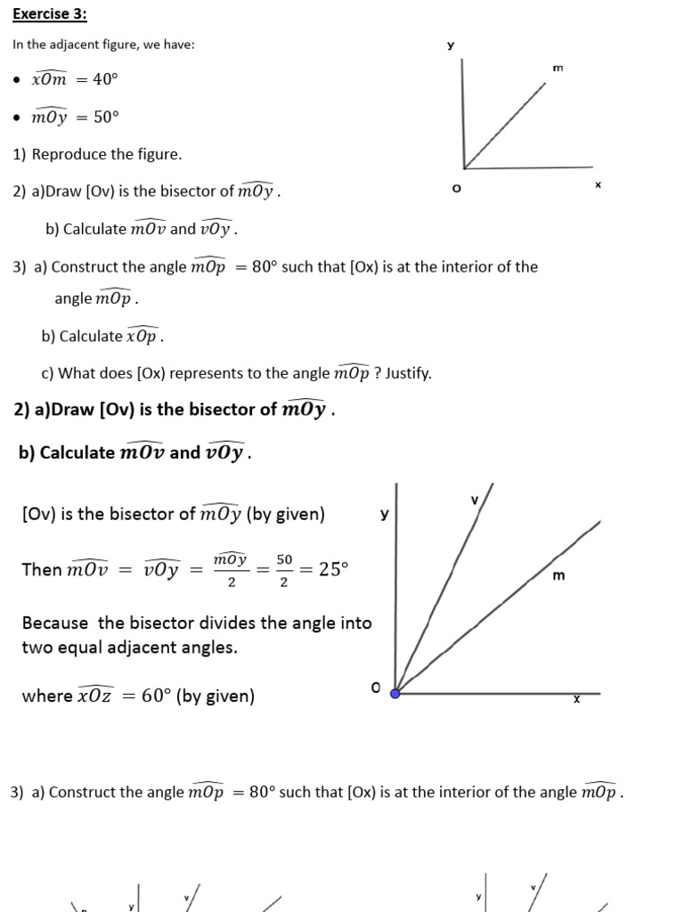 Math - Grade 7 - Chapter 3 - Ex.3 | PDF