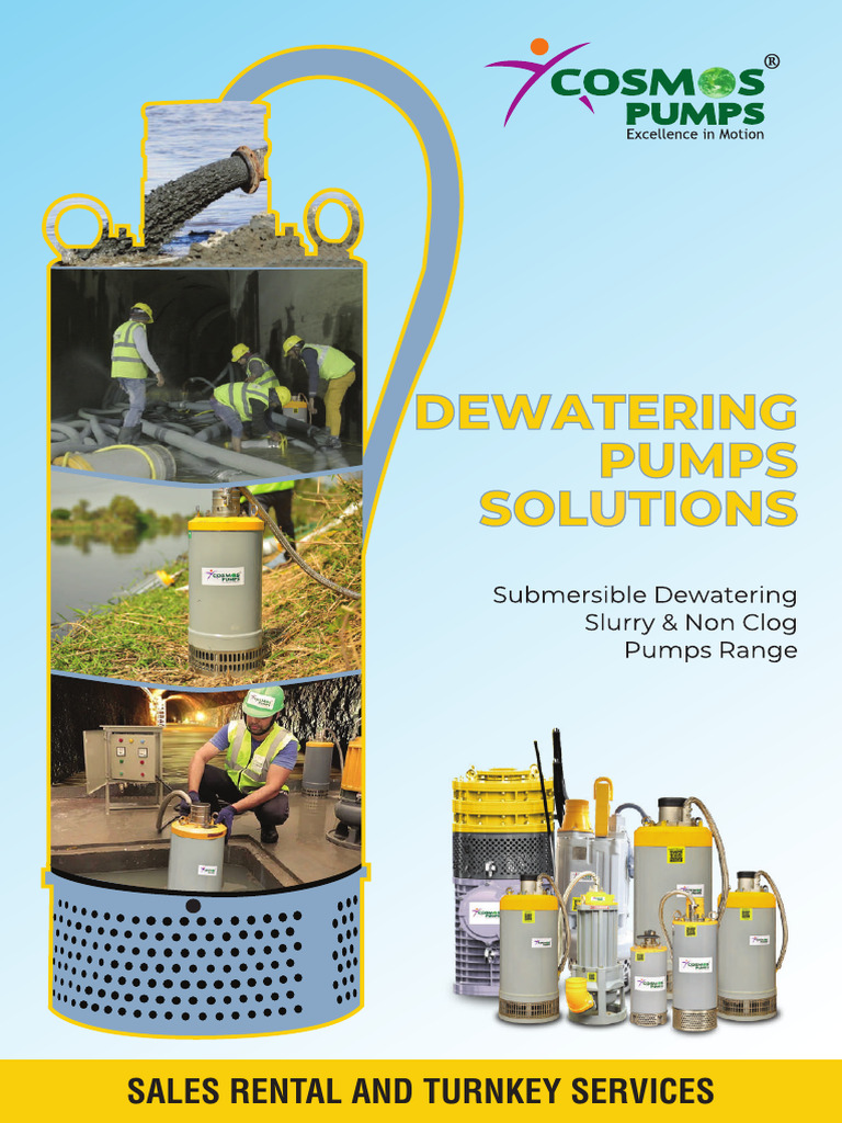 Cosmos Submersible Pump Features & Specs | PDF | Pump | Bearing ...
