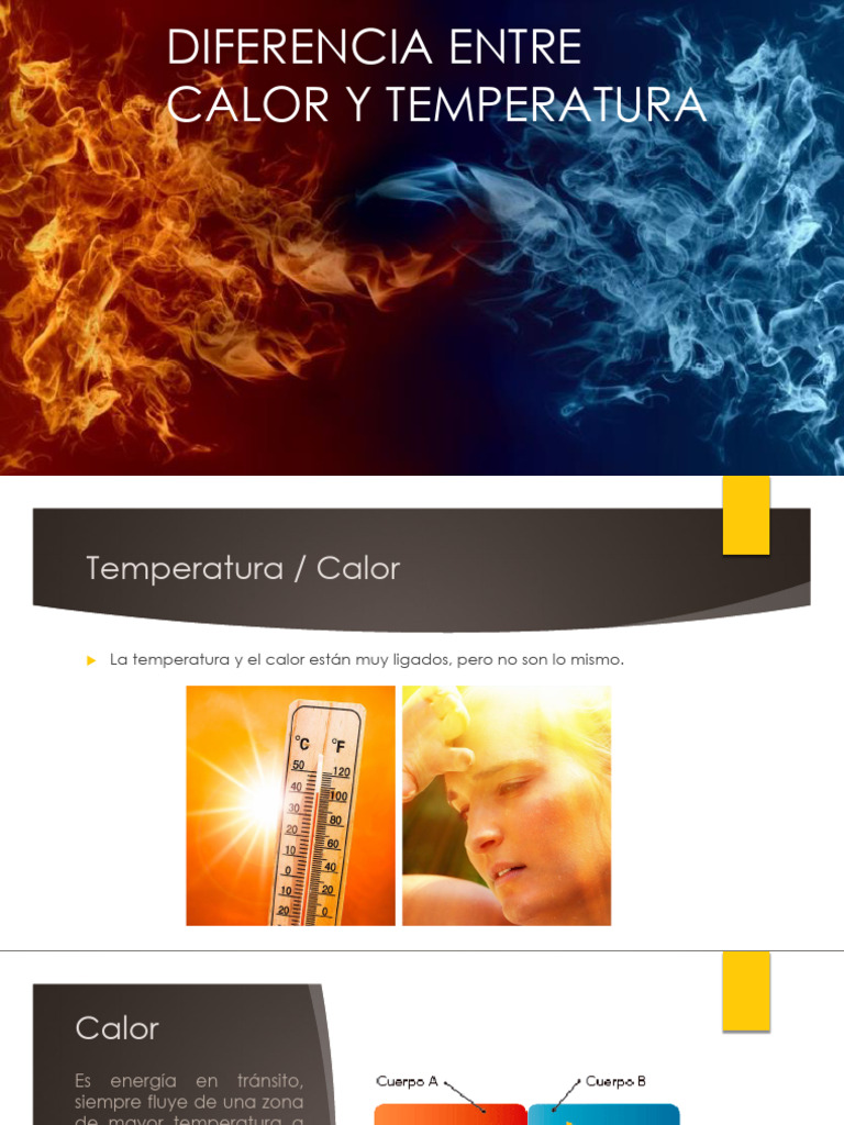 Calor vs Temperatura: Definiciones Clave | PDF | Calor | Temperatura