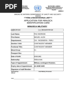 UN ID Card Request Form | PDF | Identity Document | National Security