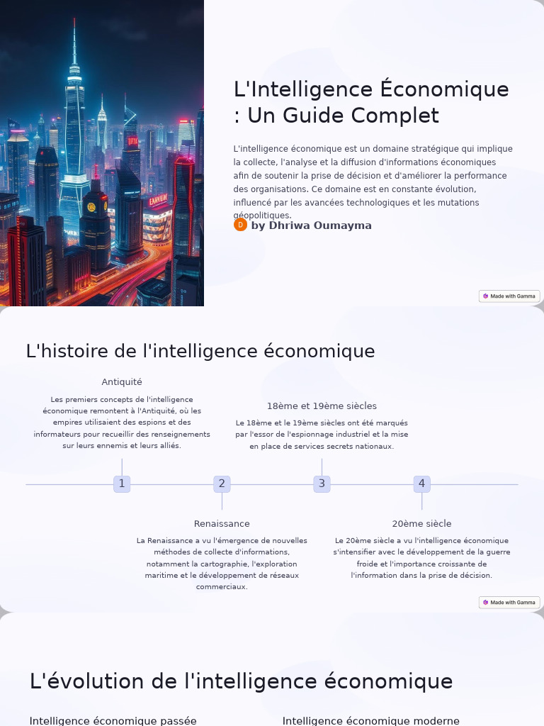 LIntelligence Economique Un Guide Complet | PDF | Renseignement