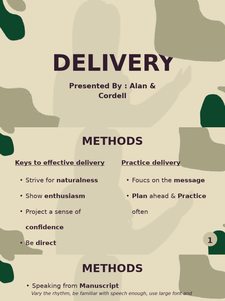 Effective Delivery Techniques for Speakers | PDF | Speech | Nonverbal ...