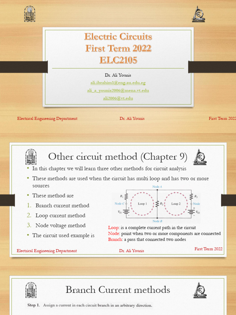 Lecture 9 | PDF | Electrical Network | Network Analysis (Electrical Circuits)