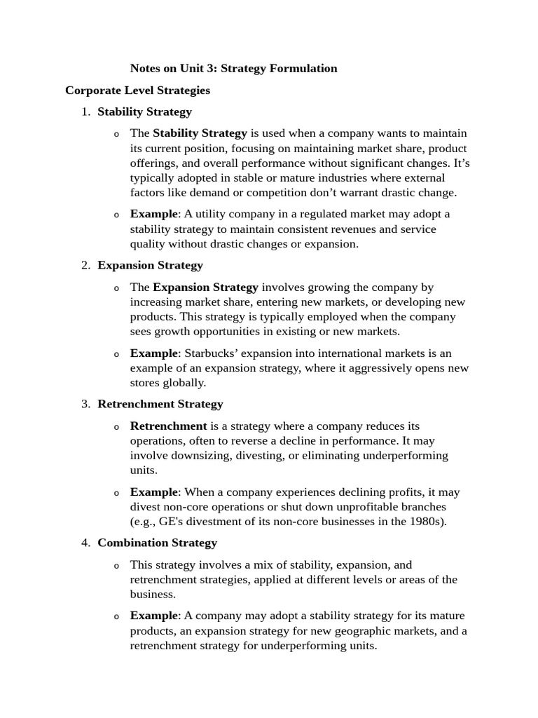 Corporate Strategy Formulation Guide | PDF | Strategic Management | Business