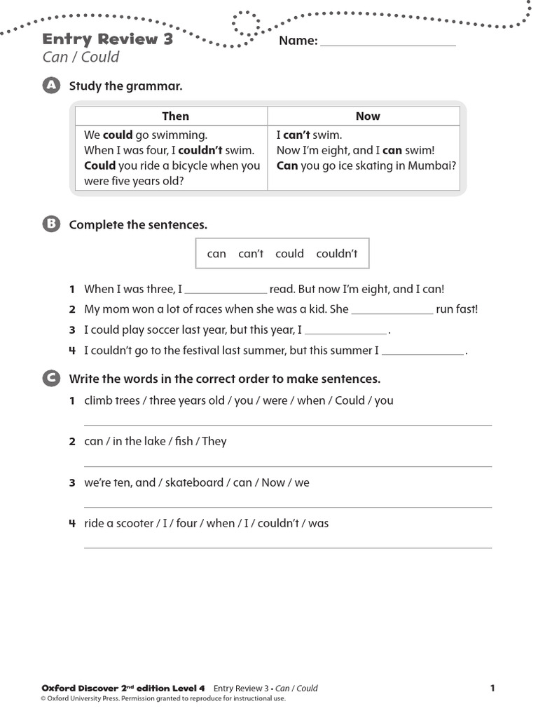 OD2e L4 Entry Review Worksheet 3 | PDF