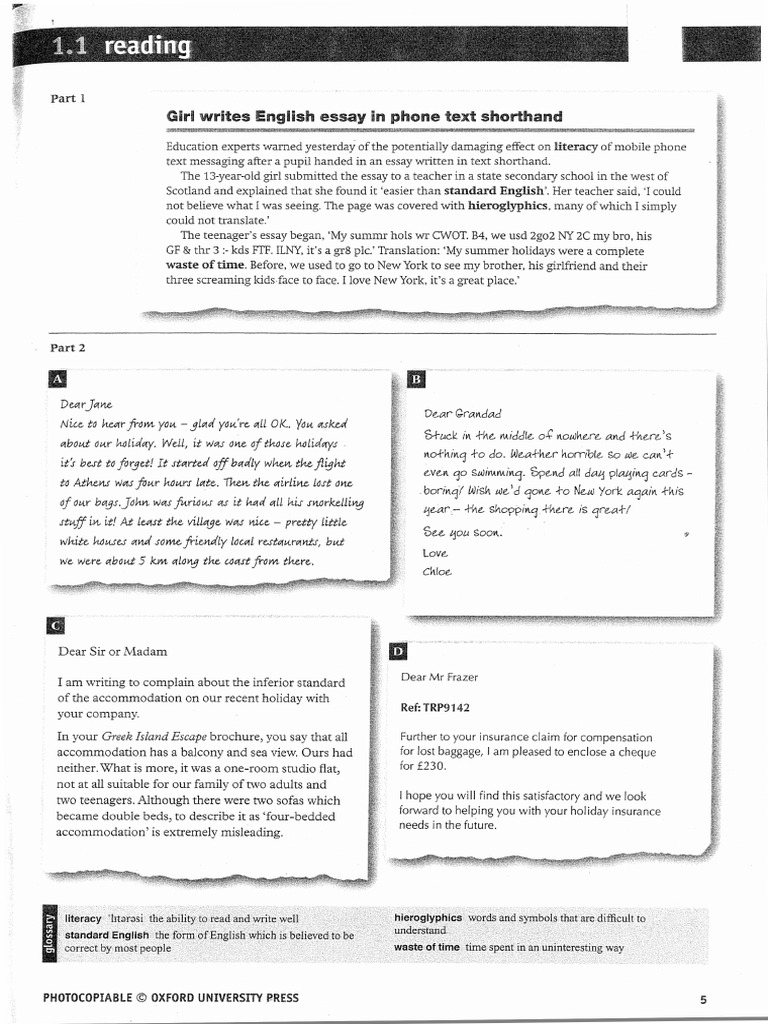 Task Analysis Discourse Competence 2 | PDF