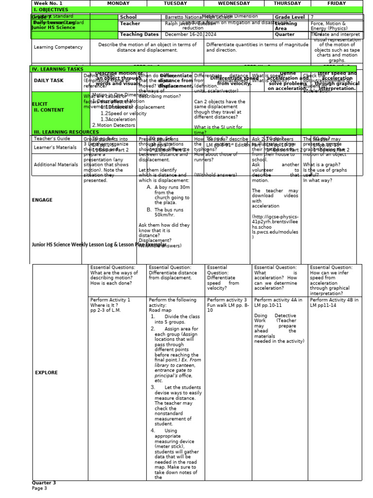 Grade 7, Quarter 3 | PDF | Waves | Wavelength