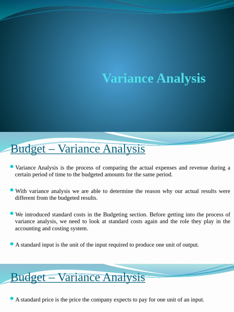 1.materail Labour Variance Analysis | PDF | Labour Economics | Weighted ...