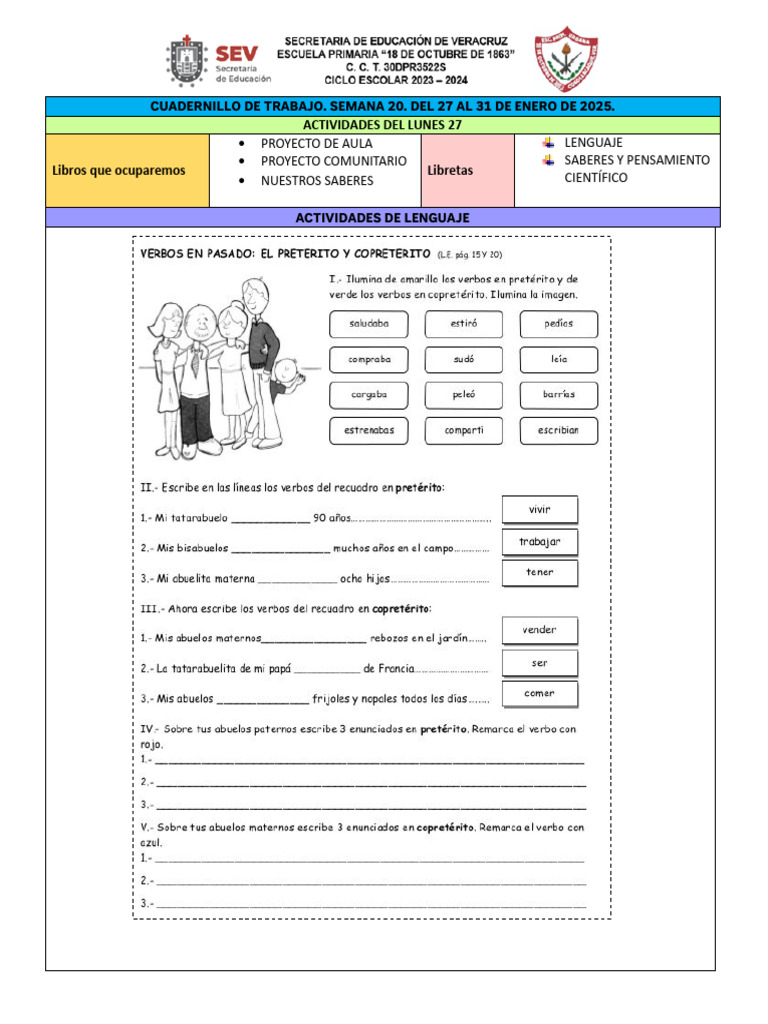 Cuadernillo de Trabajo: Semana 20 | PDF