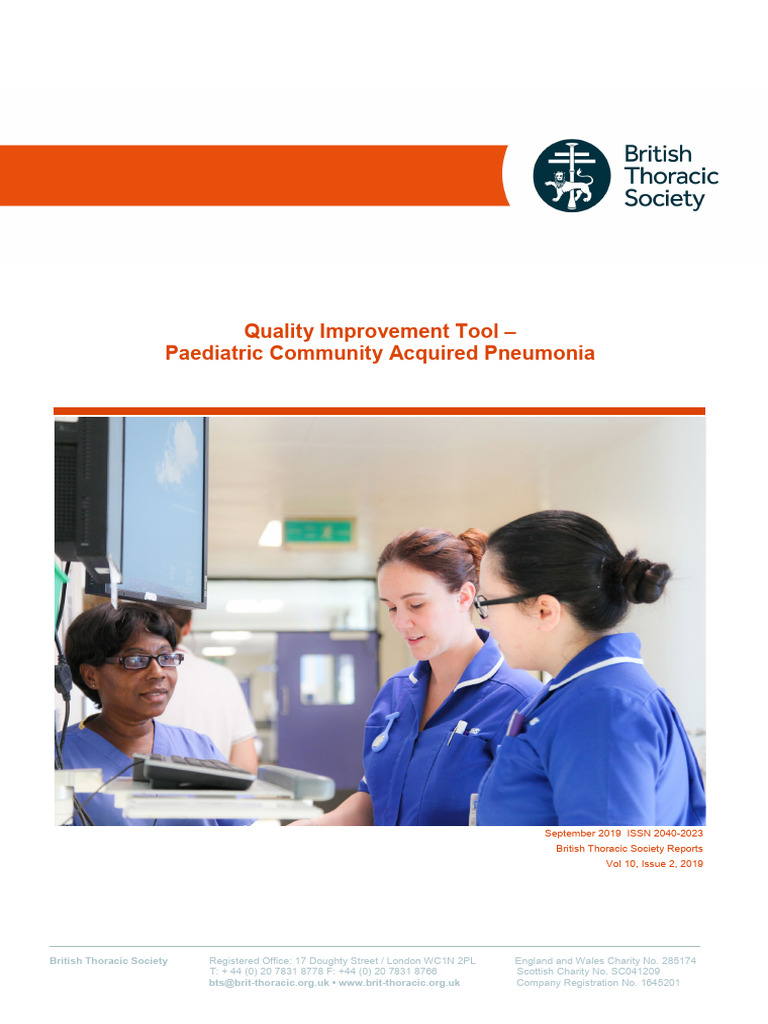 BTS Quality Improvement Tool - Paediatric Community Acquired Pneumonia ...