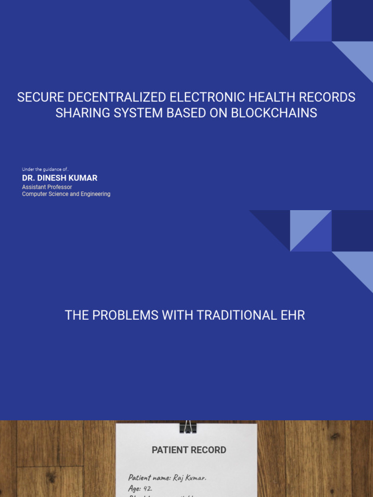 5th Sem Project - Blockchain EHR | PDF | Electronic Health Record | Cyberwarfare