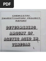 Vinegar Titration Lab Procedure Guide | PDF | Titration | Chemistry