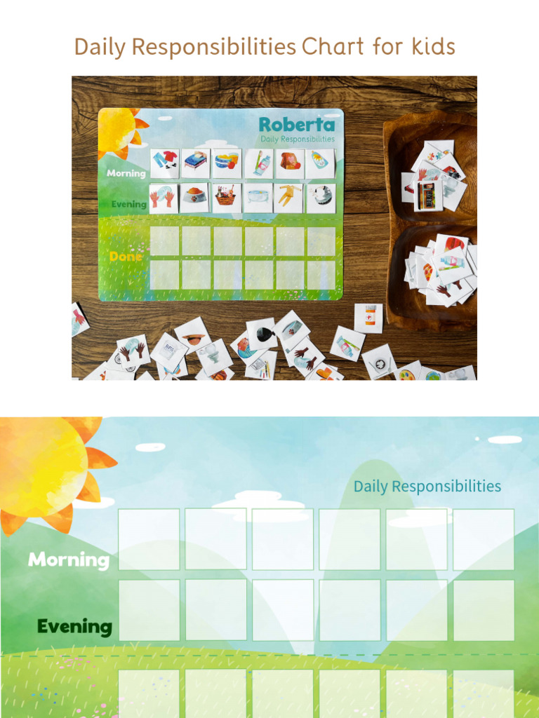 Daily Responsibilities Chart For Kids | PDF