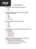 Trade Test Questions For Welder | PDF | Welding | Construction
