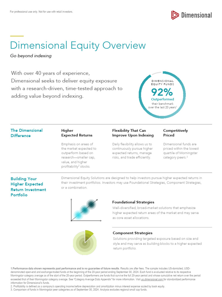 Dimensional Equity Overview | PDF | Investment Fund | Investing