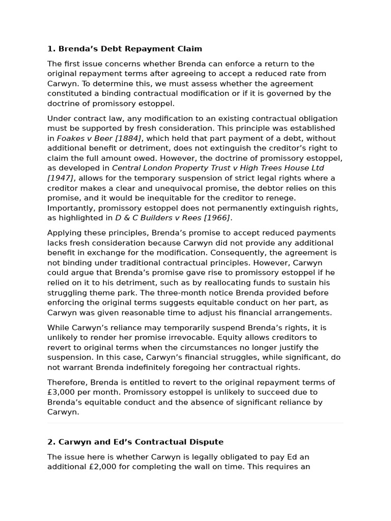 Finalised GPT Draft Contract | PDF | Estoppel | Consideration