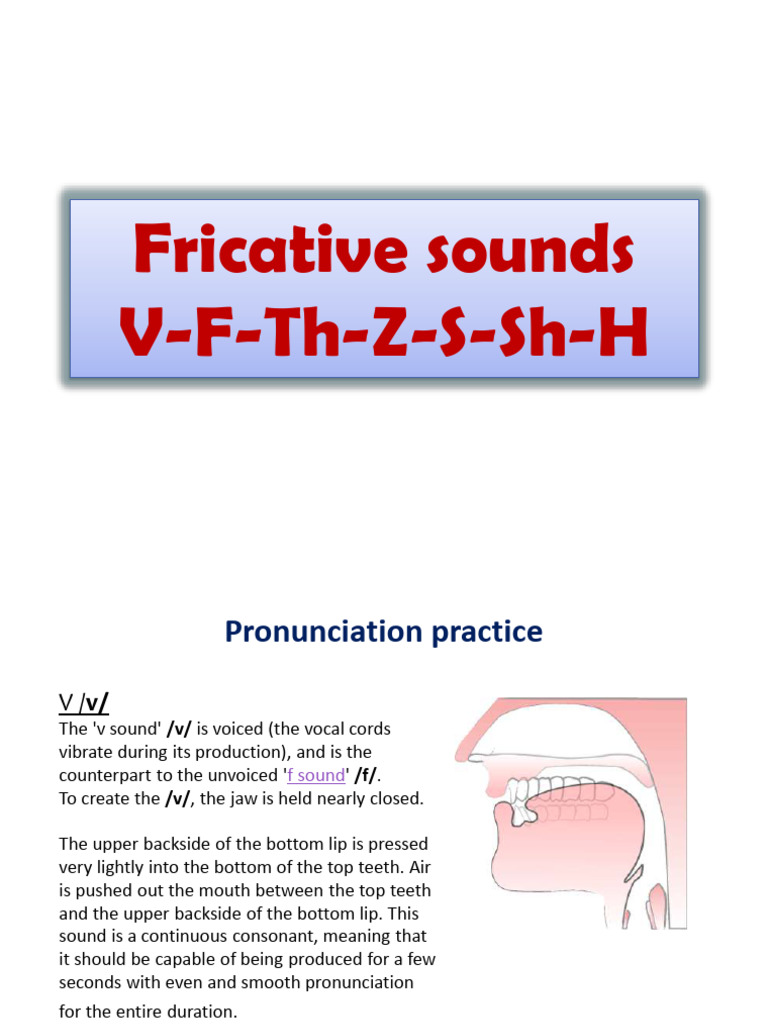 Fricative Sounds | PDF | Phonetics | Human Voice