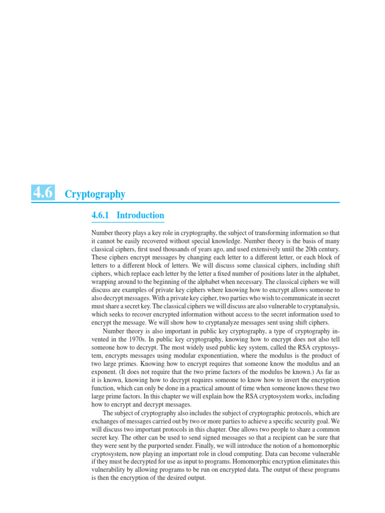 Teoria del numero-60-65 Cryptography | PDF | Cryptanalysis | Cryptography