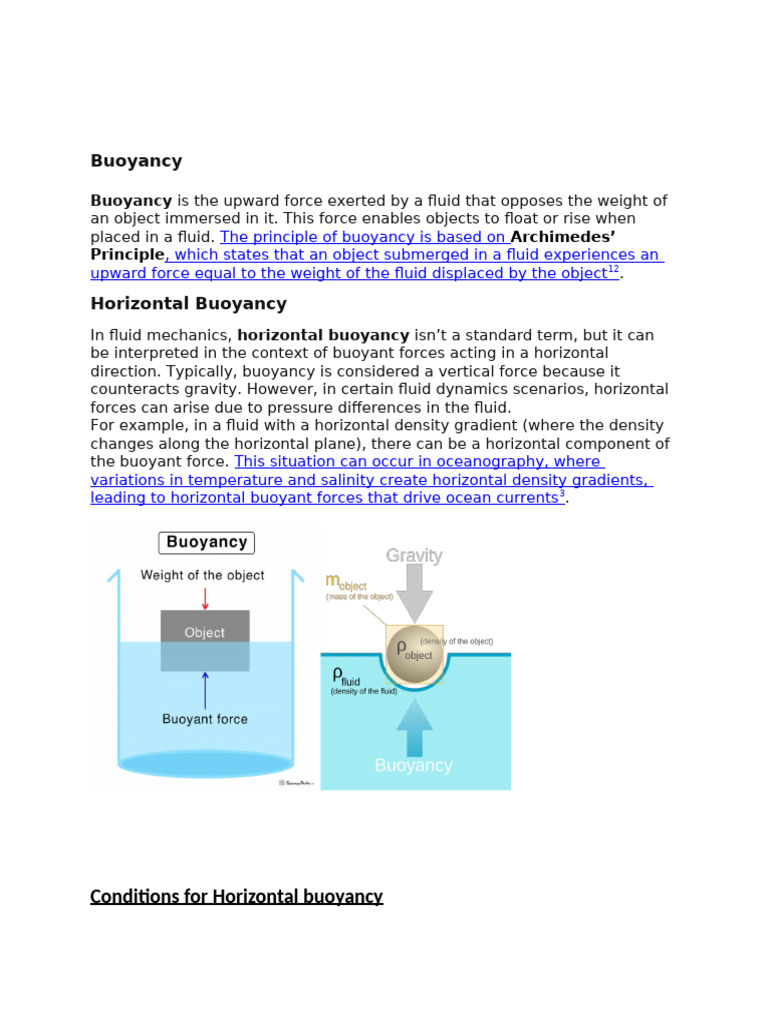 Buoyancy | PDF