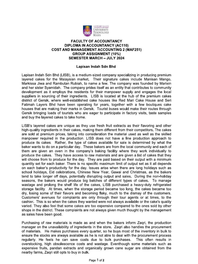 Soalan Assignment Maf | PDF