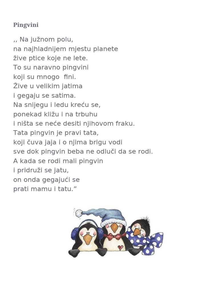 Pingvini | PDF