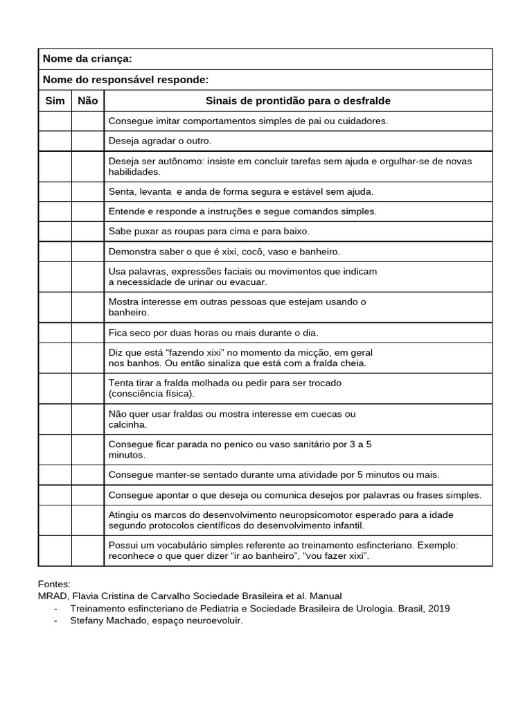 Check List - Desfralde | PDF