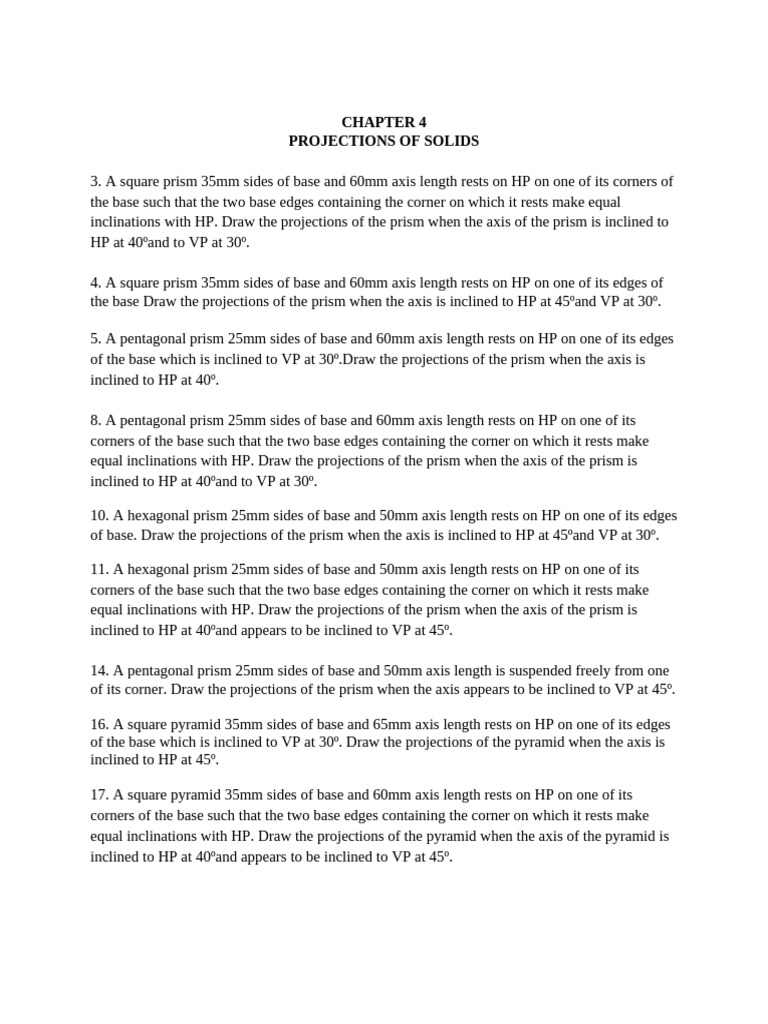 CHAPTER 4 Solids Assignmnent Questions | PDF | Linear Programming | Convex Geometry