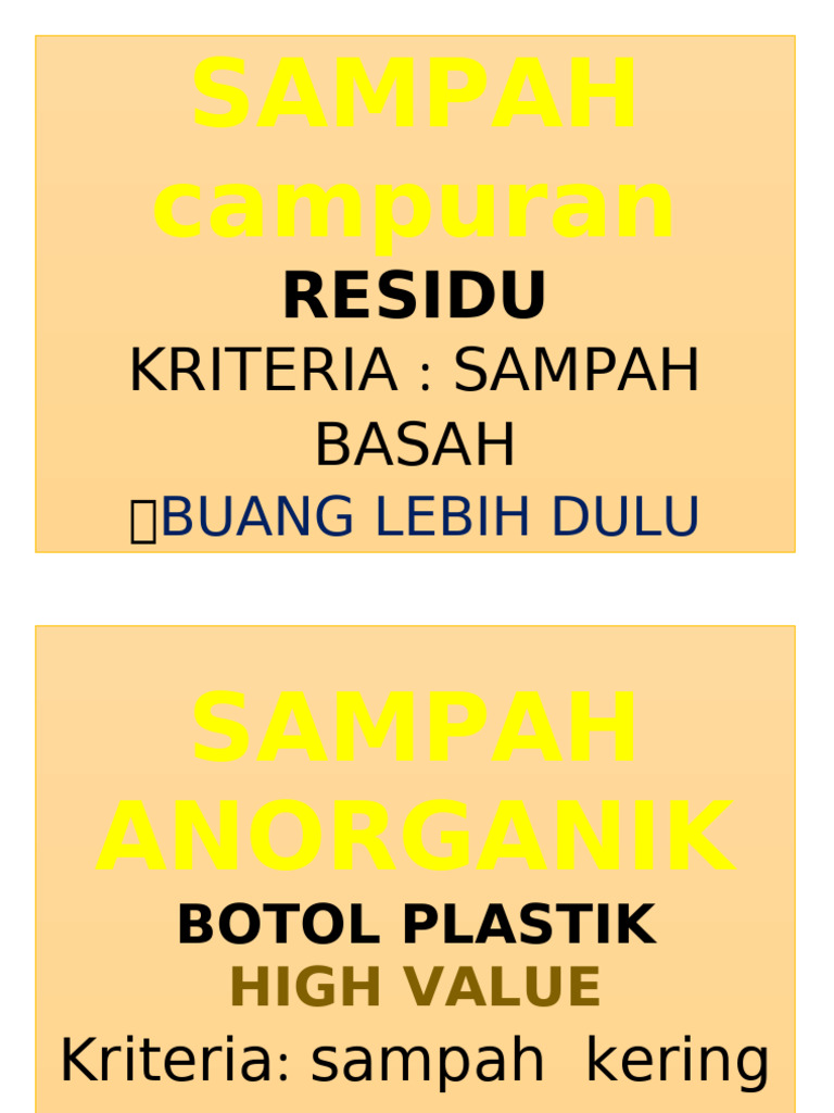 Label Sampah | PDF