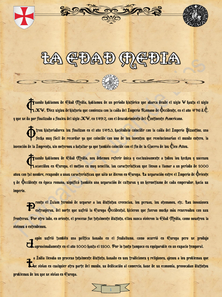 Historia y etapas de la Edad Media | PDF | Arquitectura gótica | Edades ...
