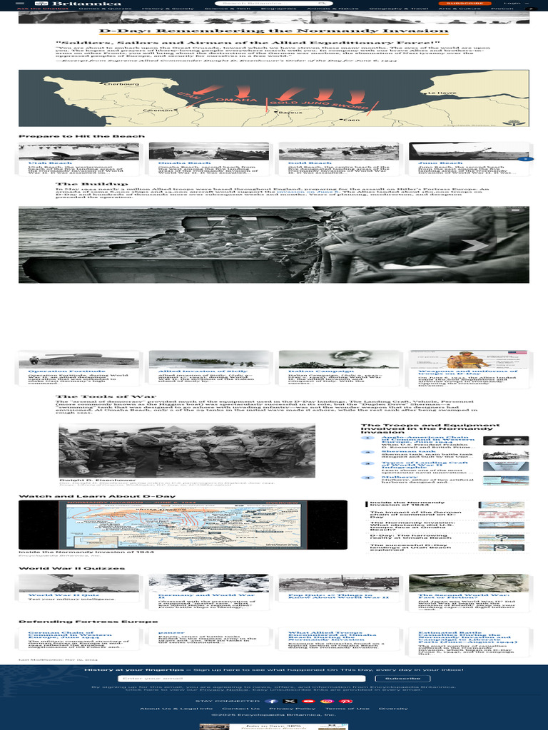 D-Day: The Normandy Invasion Overview | PDF | Normandy Landings ...
