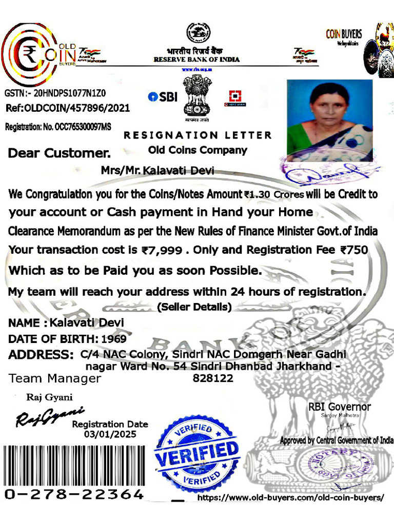 Registration of Kalavati Devi | PDF