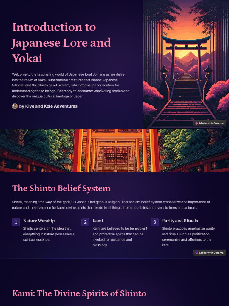 Introduction To Japanese Lore and Yokai | PDF | Shinto | Folklore