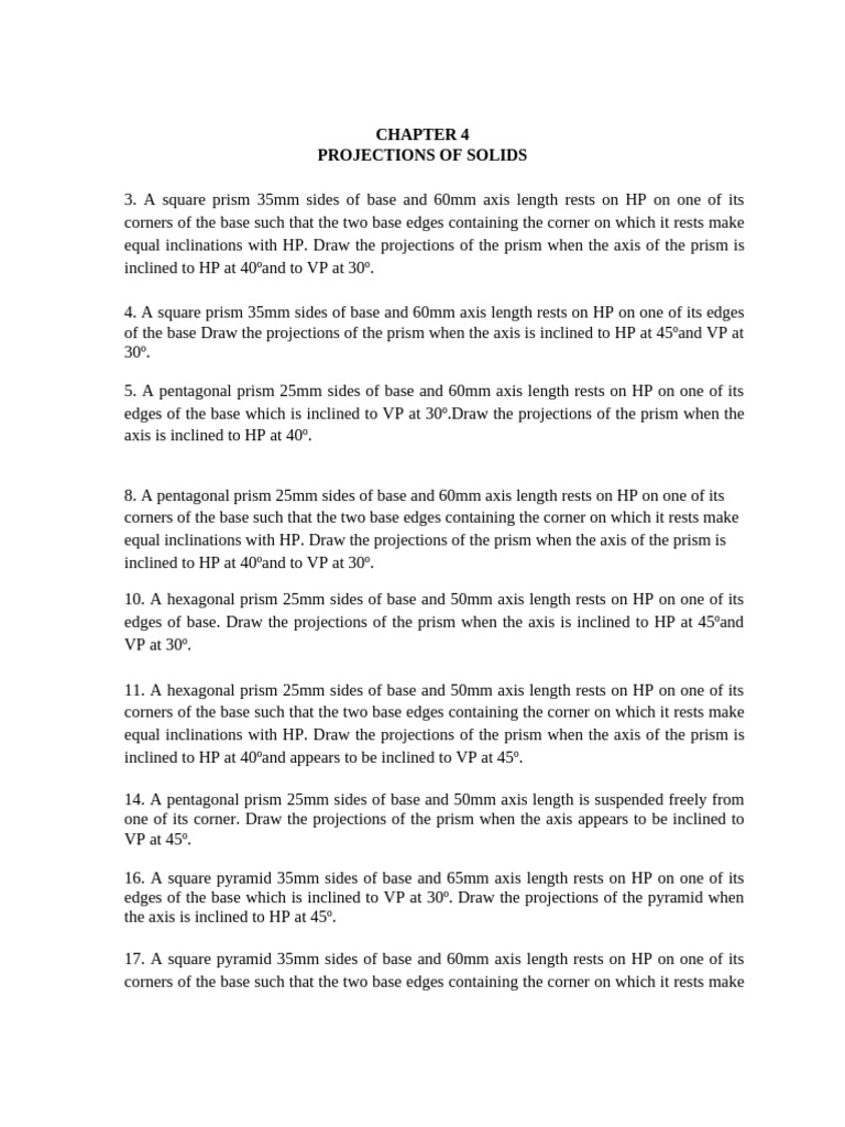 CHAPTER 4 Solids Assignmnent Questions | PDF | Convex Geometry | Linear Programming