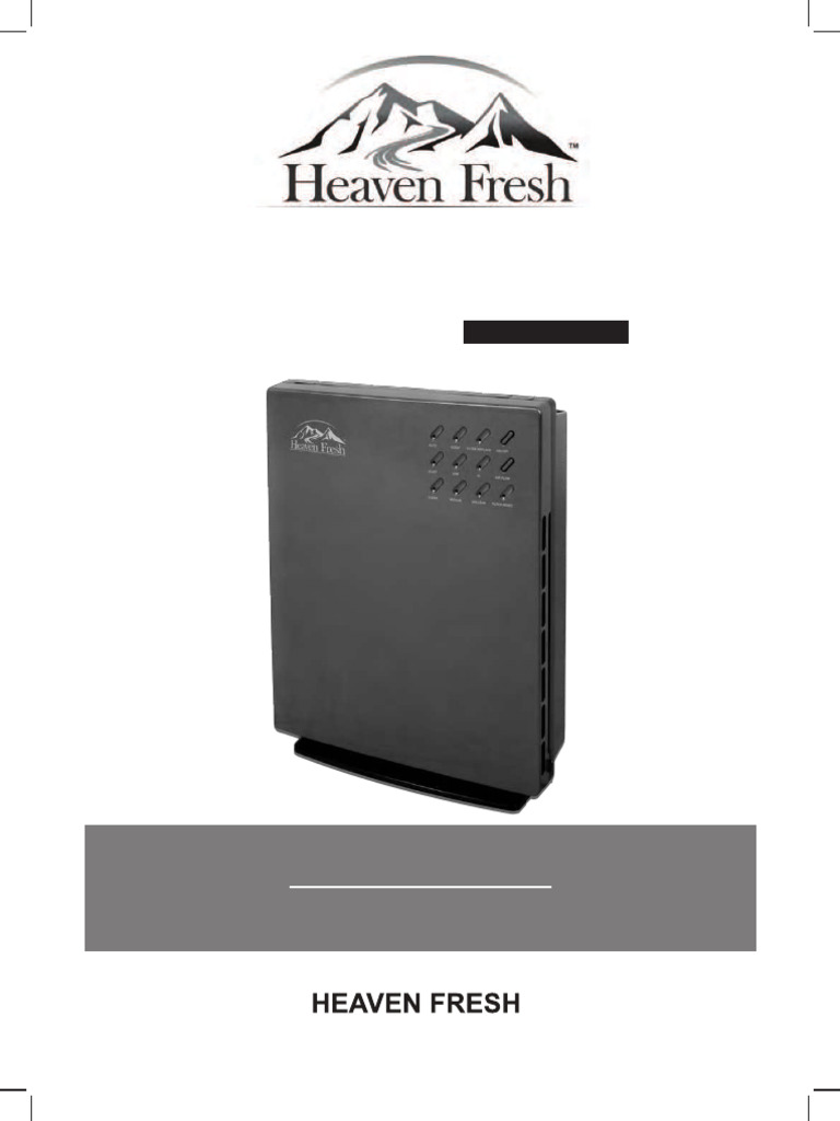 Heaven Fresh Air Purifier Hf-310a-Manual | PDF