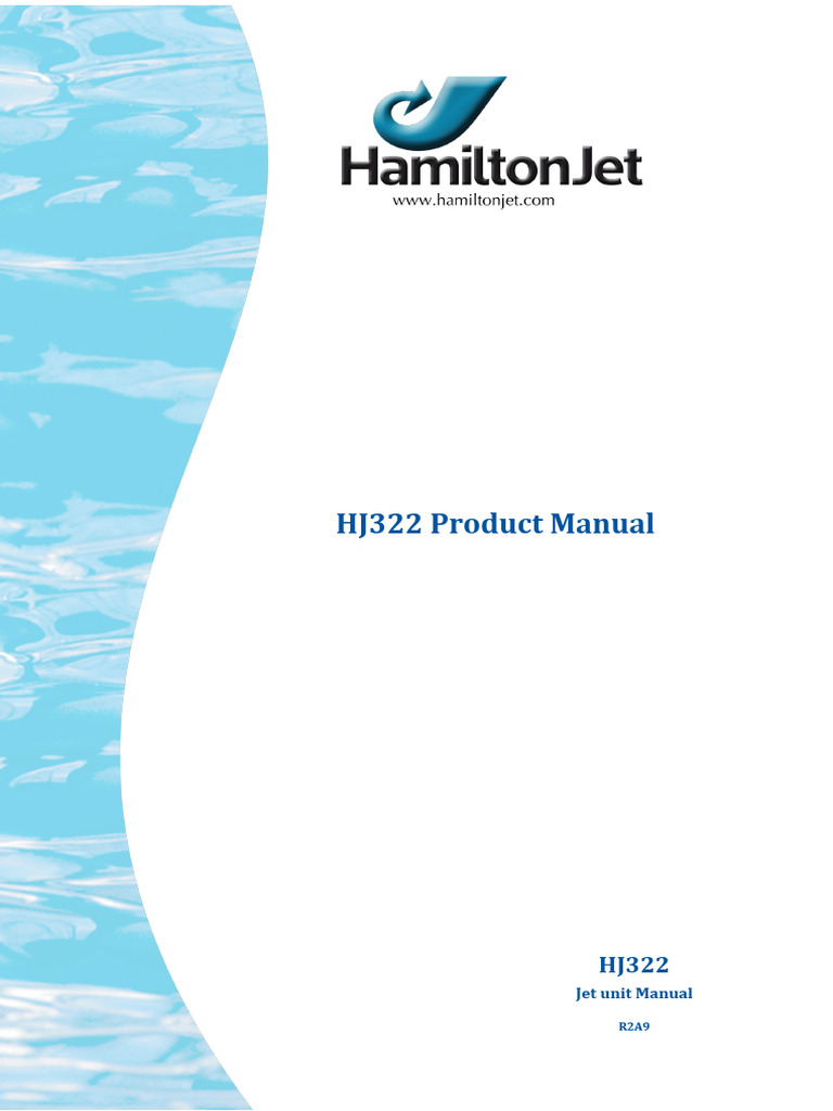 Manual Hamilton Jet HJ322 | PDF | Jet Engine | Mechanical Engineering