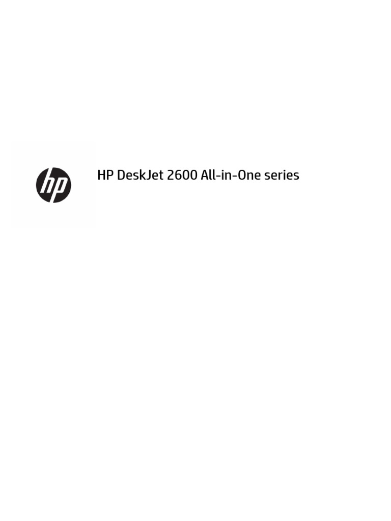 HP Deskjet 2600 Manual | PDF | Printer (Computing) | Microsoft Windows