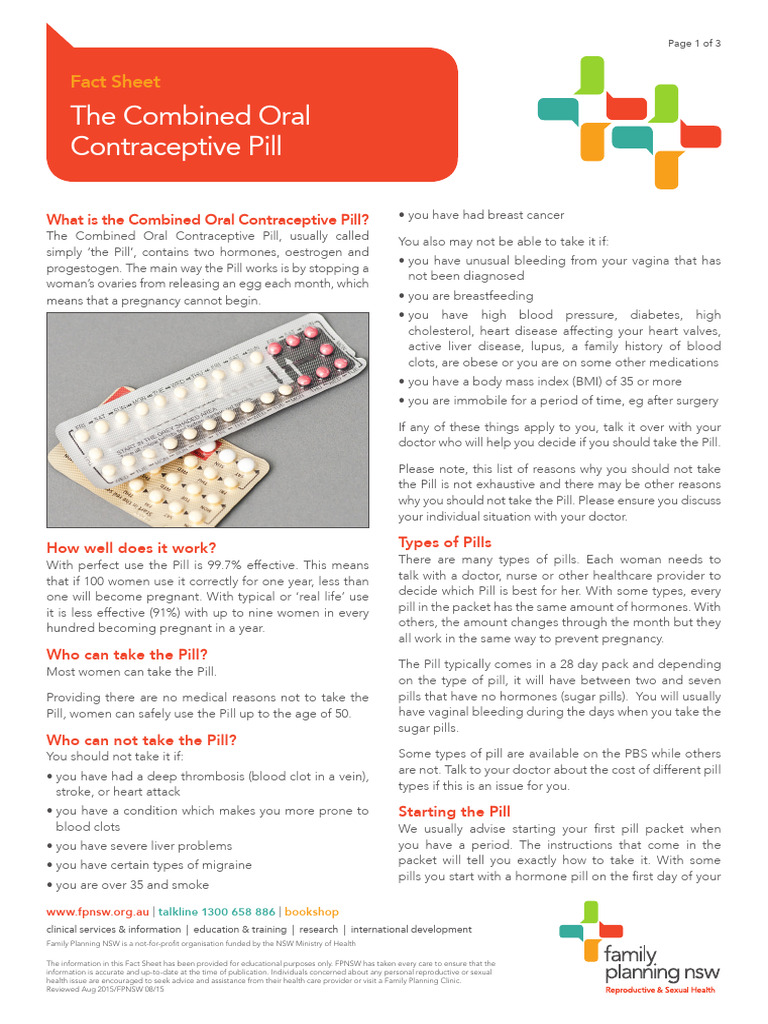 combined_oral_contraceptive_pill | PDF | Birth Control | Combined Oral Contraceptive Pill