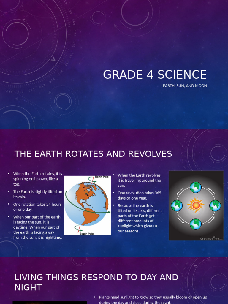 Earth, Sun, Moon: Science for Kids | PDF | Night