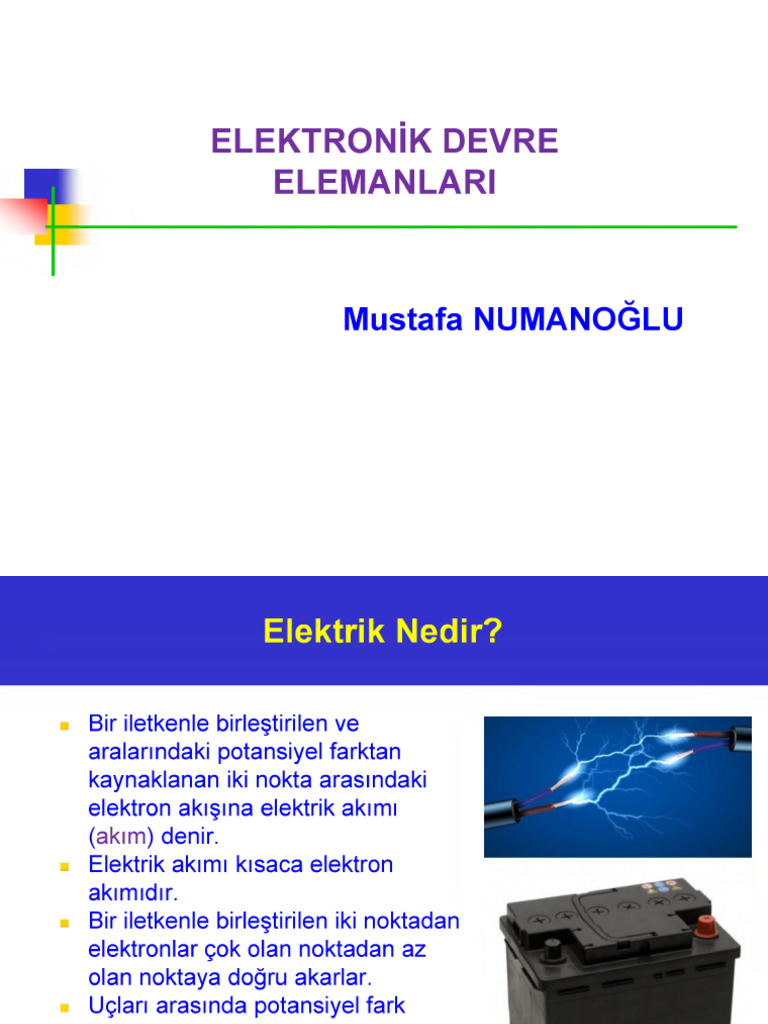 Elektronik Devre Elemanları | PDF