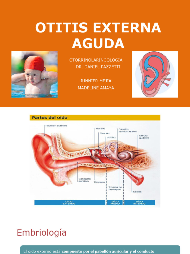Otitis Externa Aguda: Causas y Tratamiento | PDF | Medicina CLINICA | Especialidades Medicas