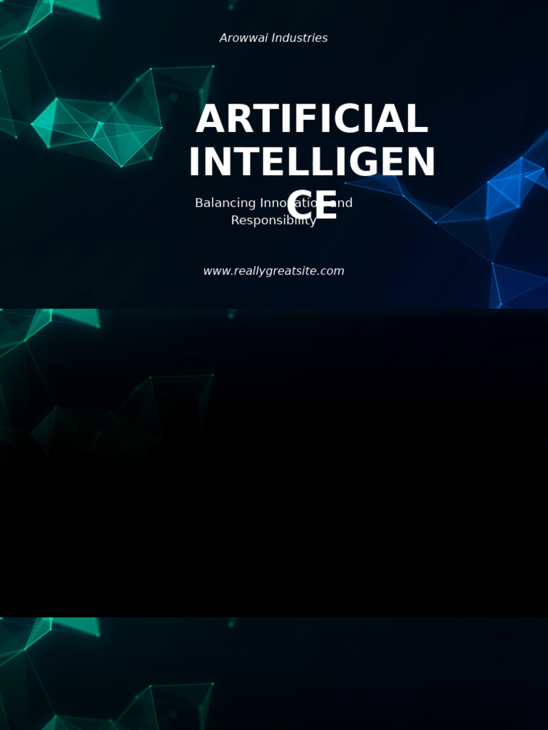 Blue and Green Modern Artificial Intelligence Presentation | PDF