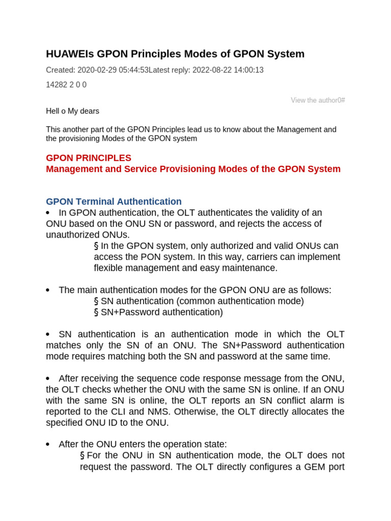 7-3 HUAWEIs GPON Principles Modes of GPON System | PDF | Computer Engineering | Internet ...