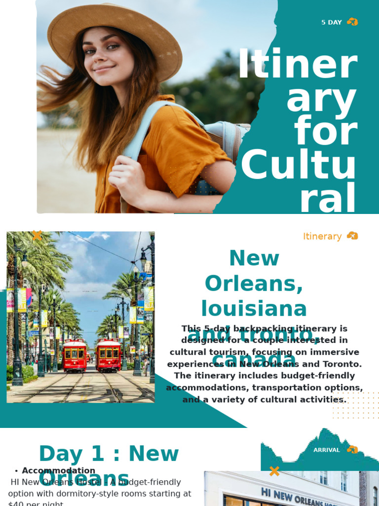 Itinerary in Canada | PDF | New Orleans | Toronto
