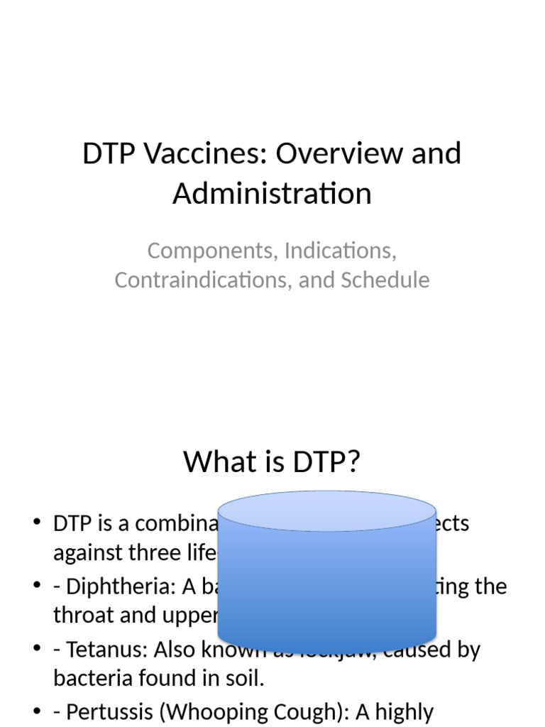 DTP Vaccine Presentation With Placeholders | PDF