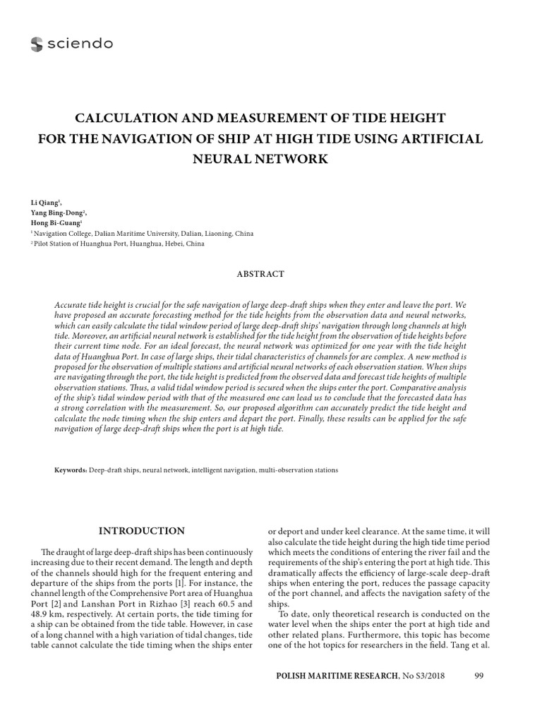 Calculation and Measurement of Tide | PDF | Tide | Weather Forecasting