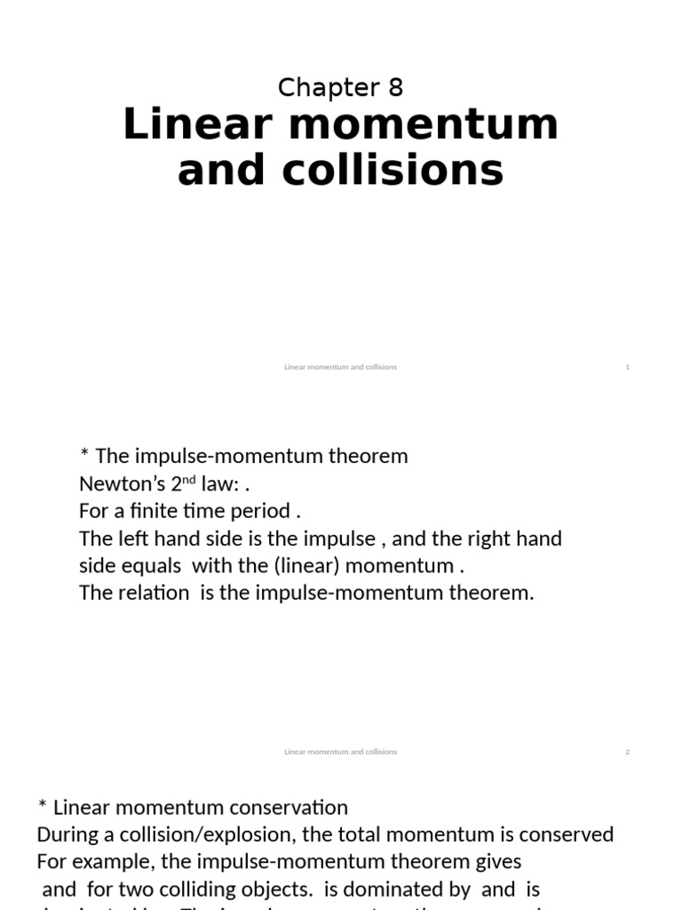 c 8 Momentum Collisions | PDF